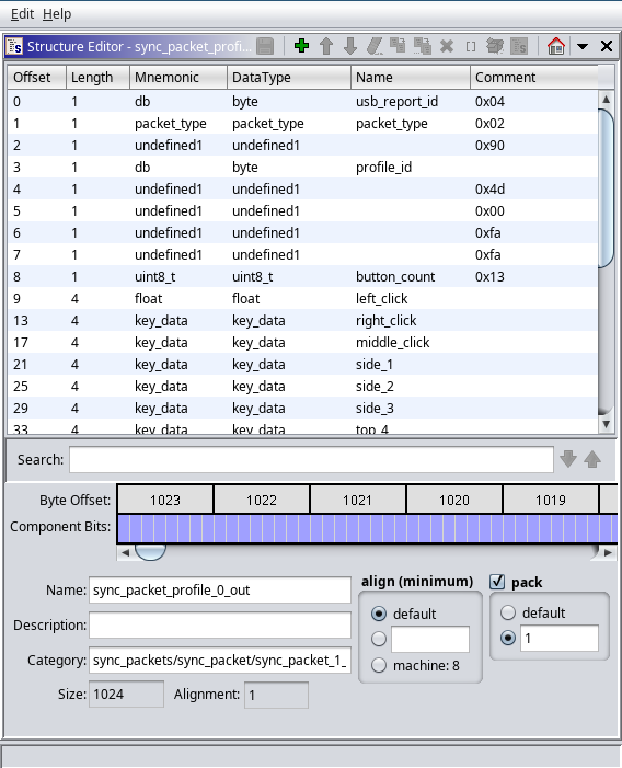 Reverse engineering a mouse configurator