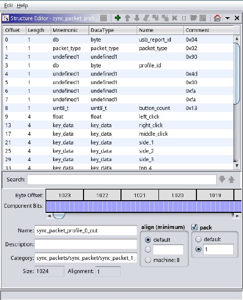 Reverse engineering a mouse configurator